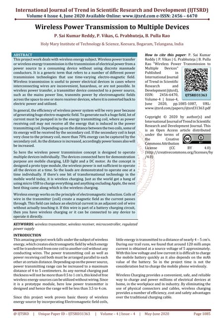 Wireless Power Transfer | PPTX