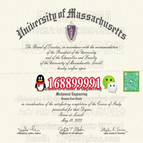 University of Massachusetts Lowell degree offer diploma Transcript | PDF