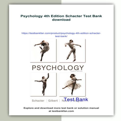 Psychology 4th Edition Schacter Test Bank | PDF