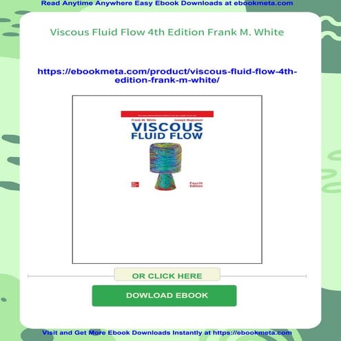 Viscous Fluid Flow 4th Edition Frank M. White | PDF