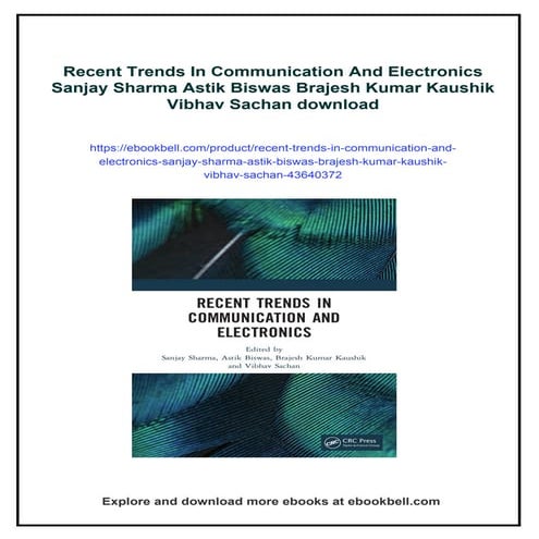 Recent Trends In Communication And Electronics Sanjay Sharma Astik Biswas Brajesh Kumar Kaushik ...