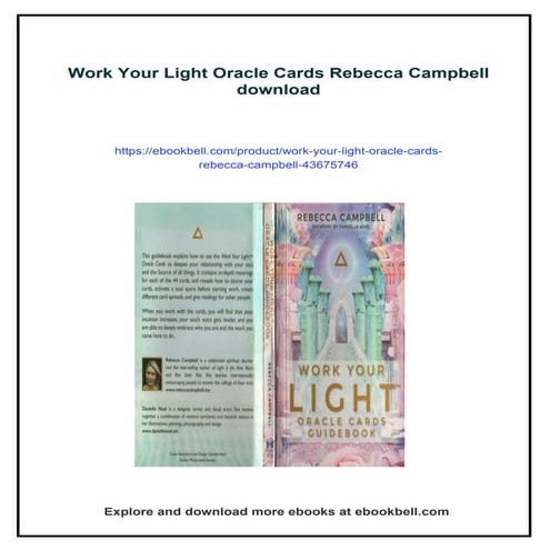 Work Your Light Oracle Cards Rebecca Campbell | PDF