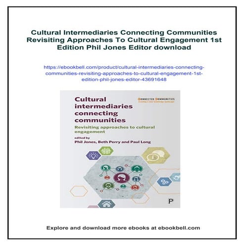 Cultural Intermediaries Connecting Communities Revisiting Approaches To ...
