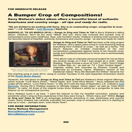 bumper crop pr | PDF | Country Music | Music