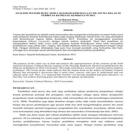 analisis materi | PDF