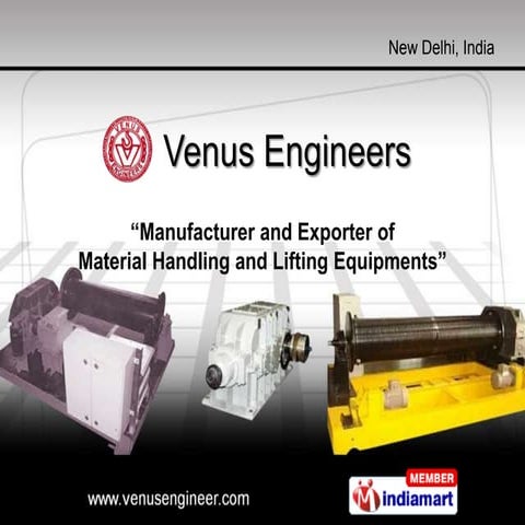 Electric Wire Rope Winch Machine by Venus Engineers Delhi Bawana | PPSX | Business | Business ...