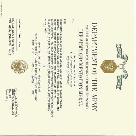 ARCOM - US Army Commendation Medal | PDF