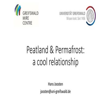 Peatland & Permafrost: a cool relationship | PPTX