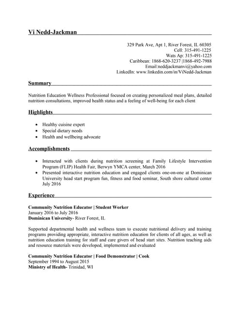 Catherine page resume 2010 | DOC