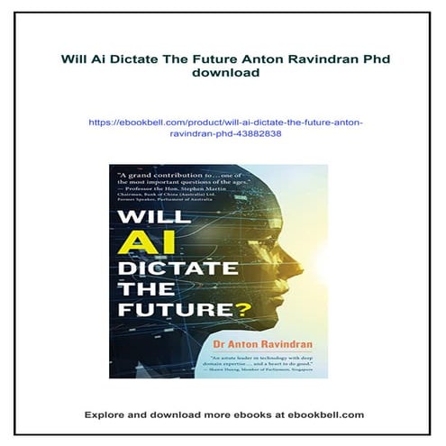 Will Ai Dictate The Future Anton Ravindran Phd | PDF