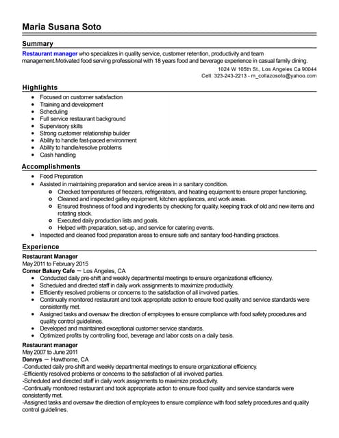 Scott Ezrol Resume | PDF | Food Industry | Industries