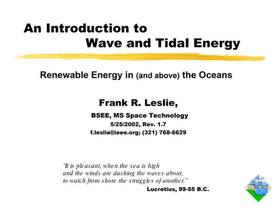 Wave energy | PPT