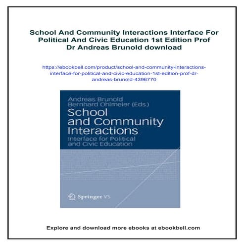 School And Community Interactions Interface For Political And Civic ...