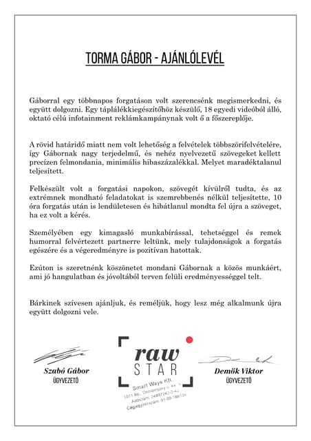 Gabor Torma letter | PDF