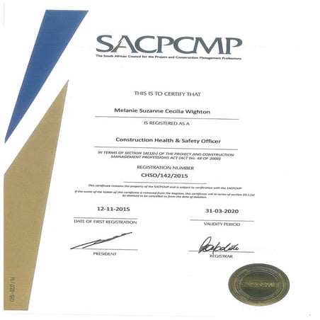 SACPCMP Registration Certificate | PDF