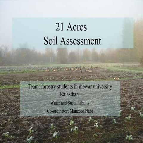 Soil Assessment | PPT