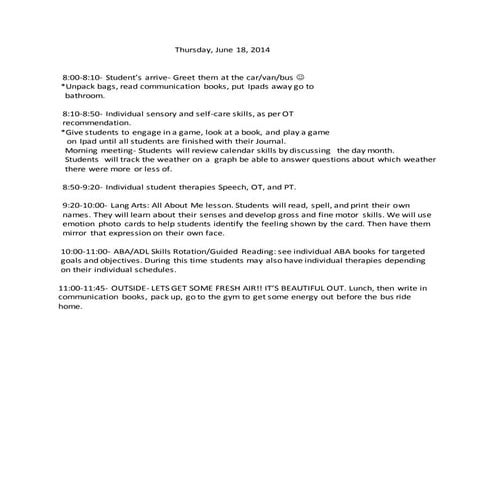 Week 1- Summer Camp Lesson Plans | PDF