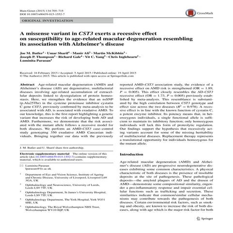 Human Genetics Paper | PDF