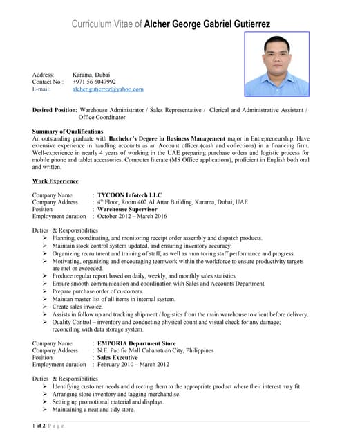Jeffrey Johnson CV (1) | PDF
