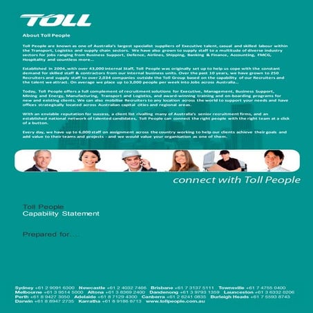 Toll People - Capability Statement | DOCX