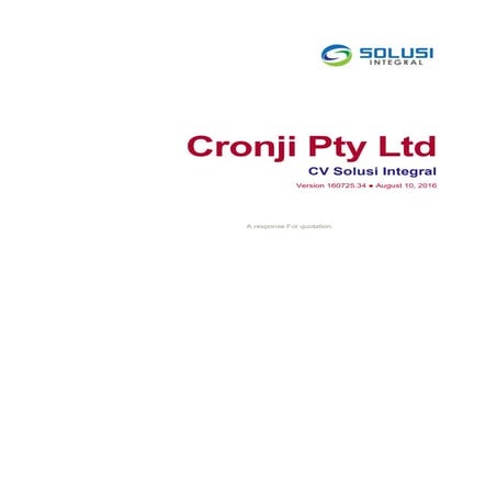 Integral solutions