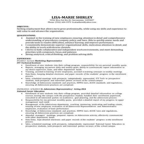 Lisa Resume | DOCX