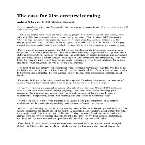 21 century and global competency | PDF