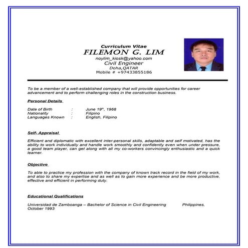 Curriculum Vitae lim | PDF