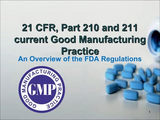 21 Code of Federal Regulation(21-CFR) | PPTX