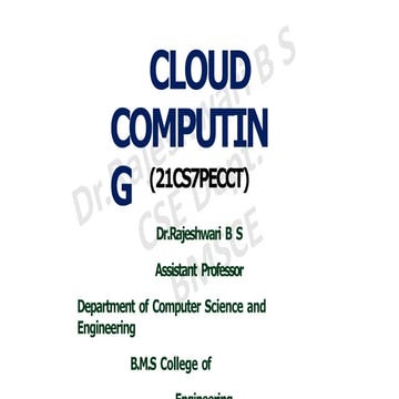 Introduction To Cloud Computing And Cloud Services Pptx