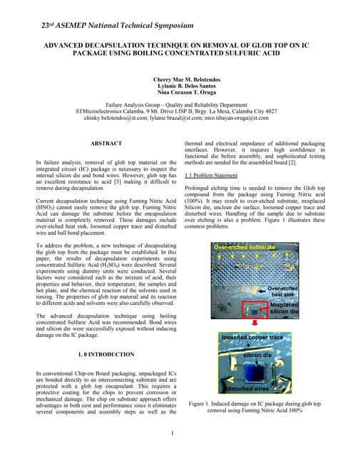 Decapsulation Process Guide | PDF | Chemistry | Science