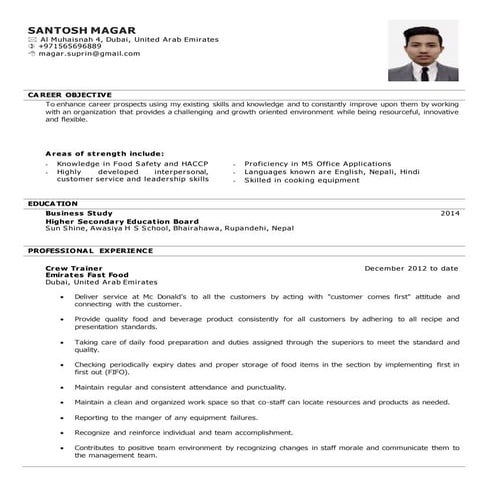 Santosh Magar CV | PDF