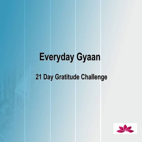 21 day gratitude challenge | PPT