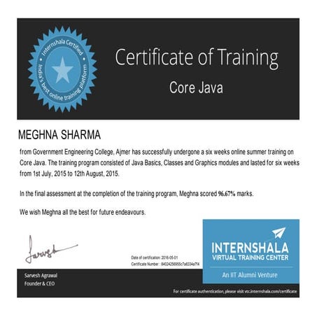 certificate | PDF