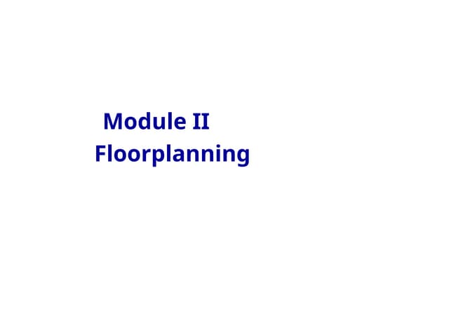 floor planning | PPT