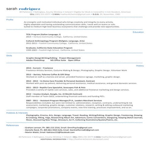 SBR - Curriculum Vitae 2015 February | PDF