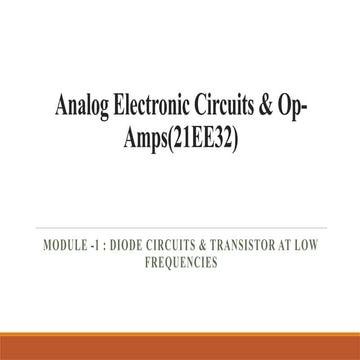Analog electronic circuits with some imp | PPT