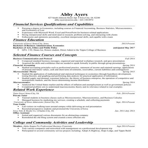 Resume Revised 8.0 BCM 3700 | DOCX