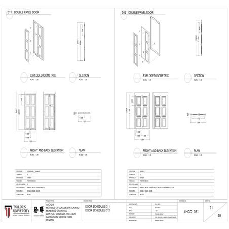 18 finalised door schedule d5 d6 ready plot a1 titleblock landscape ...