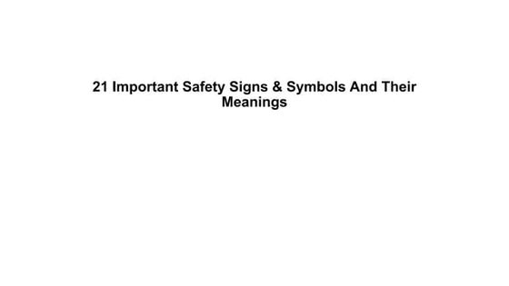 100 Amazing safety slogans | PDF
