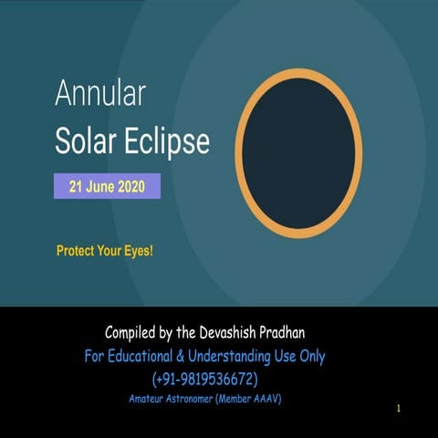 21 June Solar Eclipse | PPT