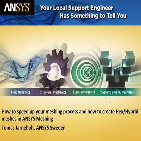 21 nov ansys meshing - tomas jarneholt ansys sweden | PPTX
