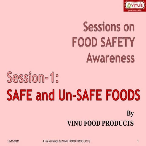 2 1 Safe And Un Safe Foods | PPSX