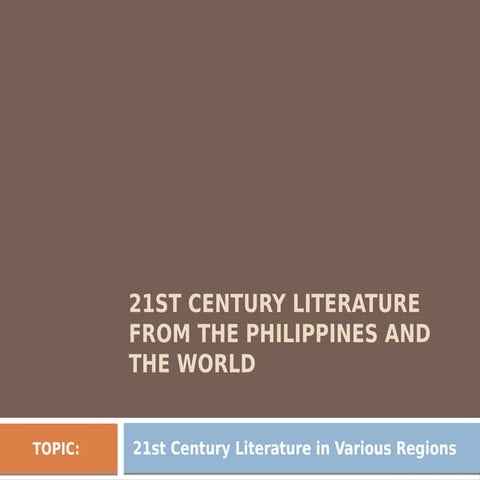 Pre-colonial Literature | PPTX