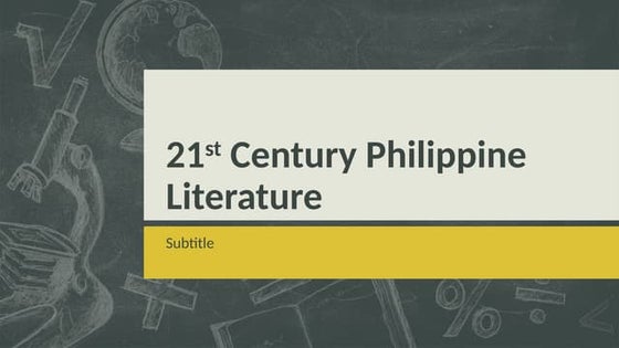 21st-Cent-Litt.pptx | Fiction | Books and Literature