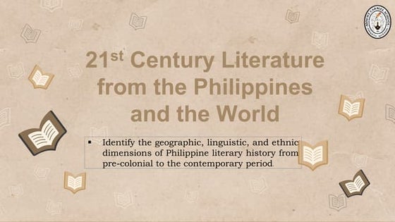 L1.5 21st Century Lit - Post War and Contemporary Period - student's ...