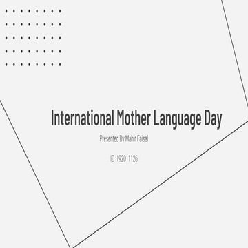 International Mother Languages Day | PPTX