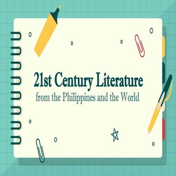 21st Century MODULE-2 Powerpoint Presentation | PPTX