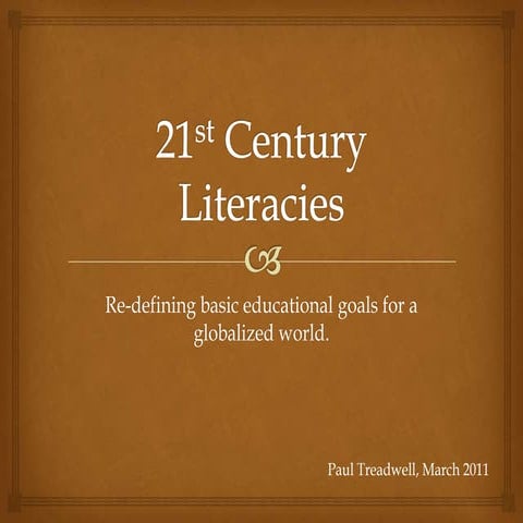 21st century literacies | PPTX