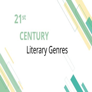 Literary Genres and their Elements, and Structures and Traditions from ...